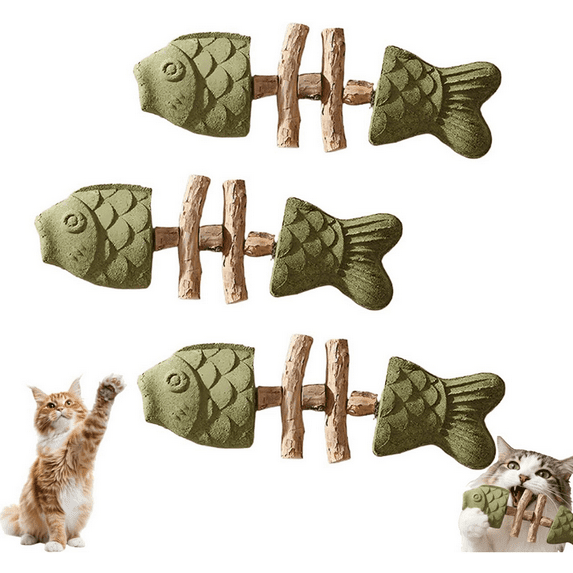 2026 New Creative Fish Bone Cat Toy, Purrident - Fix Your Cat's Dental ...