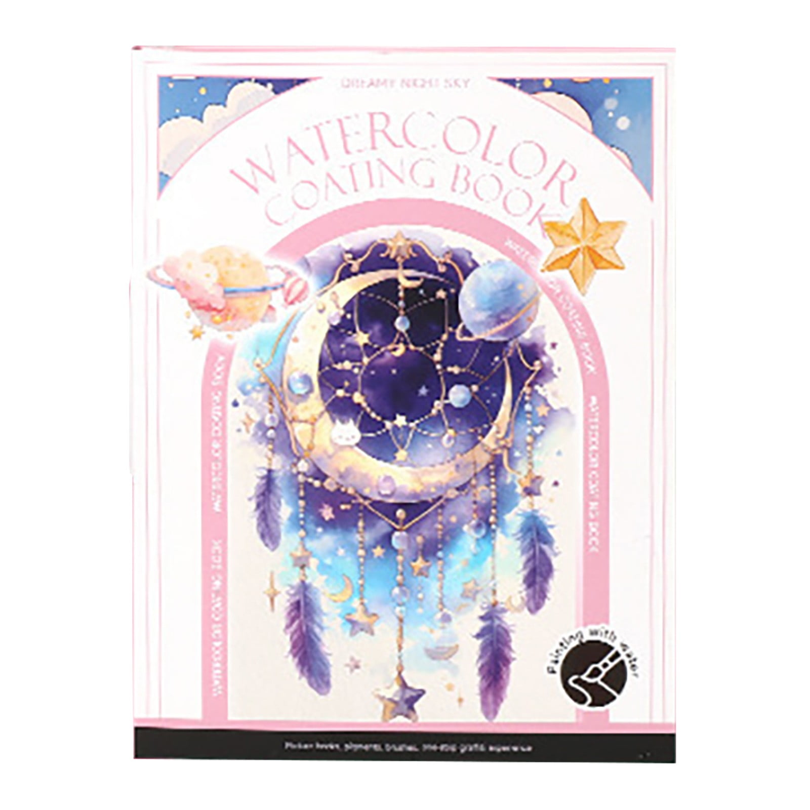 2026 New Creative Stress Relief Kit Watercolor Painting Book,3-Fold ...