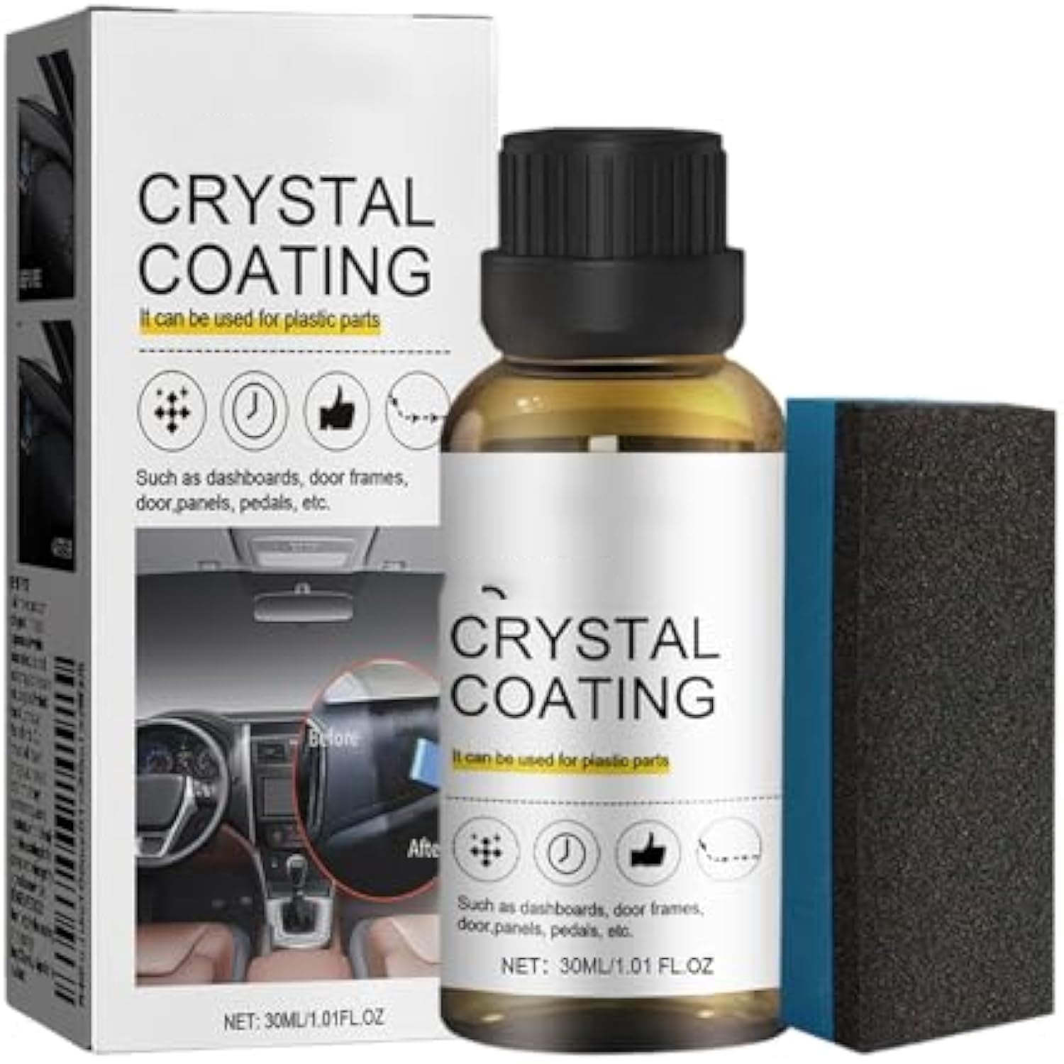2026 New Crystal Coating for Car, Upgrade Plastic Parts Crystals ...