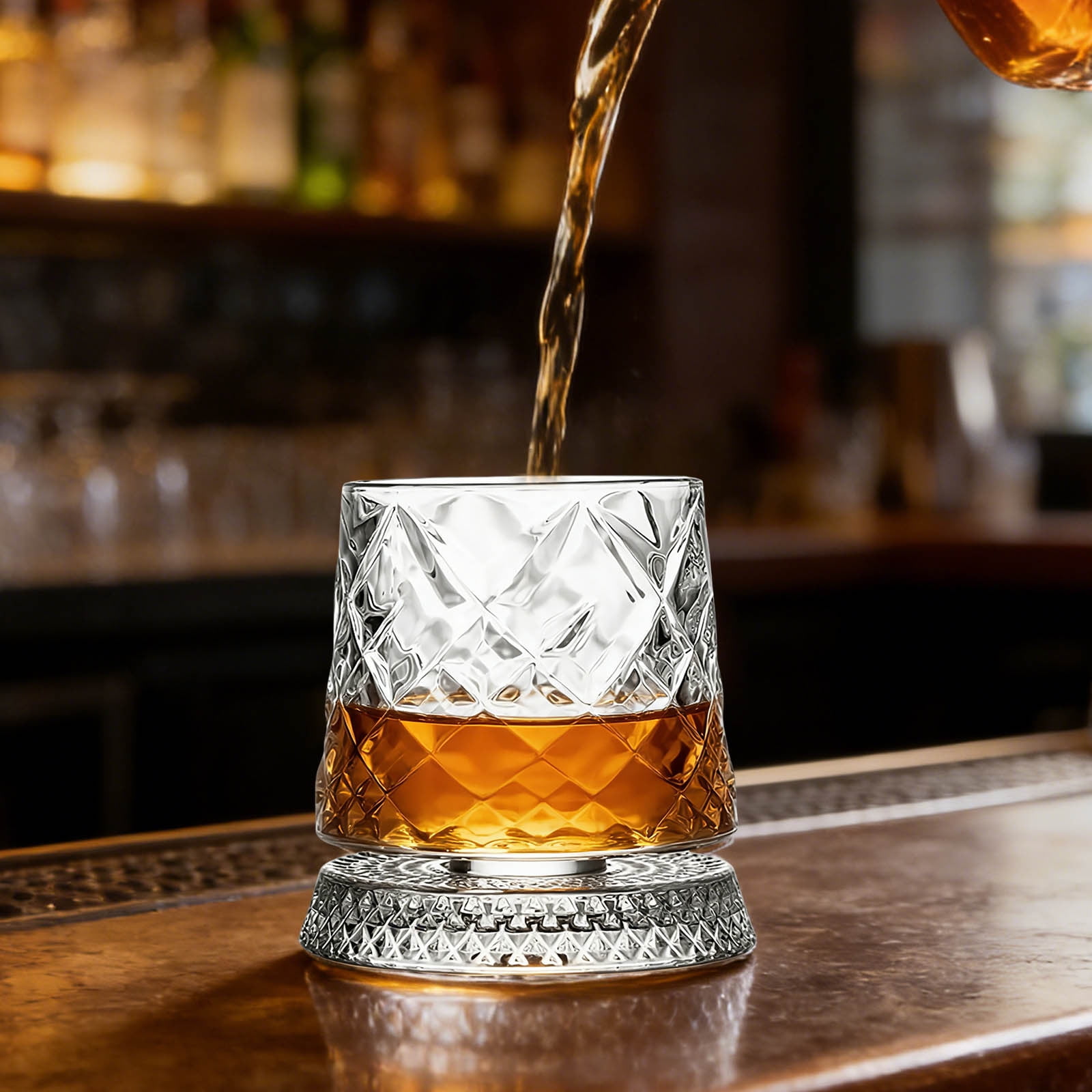 2026 New Crystal Whiskey Glasses Set, 280ML Premium Cut Glass Tumblers ...