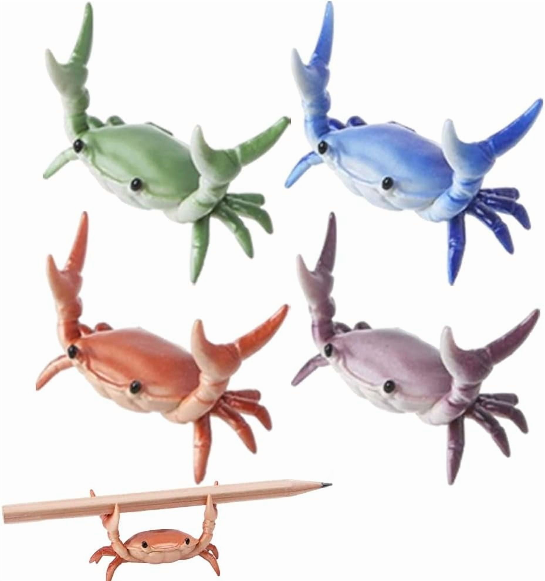 2026 New Cute Crab-Shaped Pen Holder,Mini Tiny Animal Pencil Rest ...