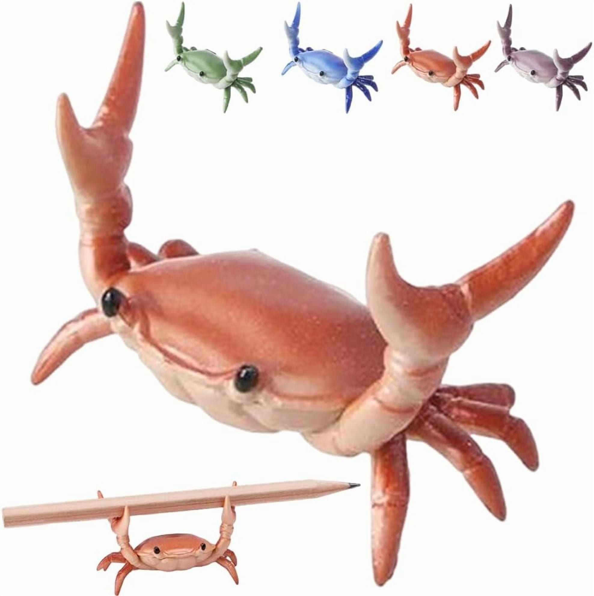 2026 New Cute Crab-Shaped Pen Holder,Mini Tiny Animal Pencil Rest ...