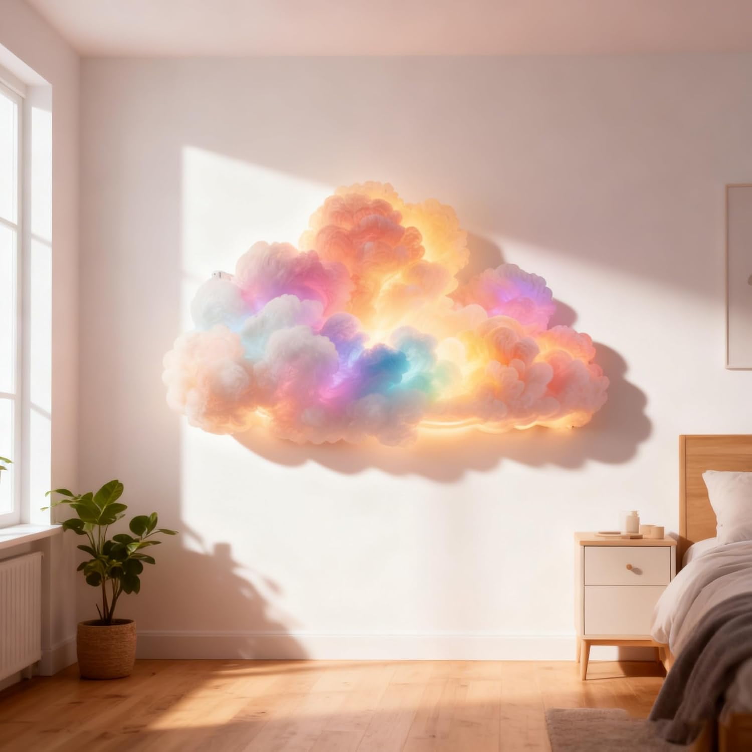 2026 New DIY USB-Powered Thundercloud LED Light Decor,3D Big Cloud ...