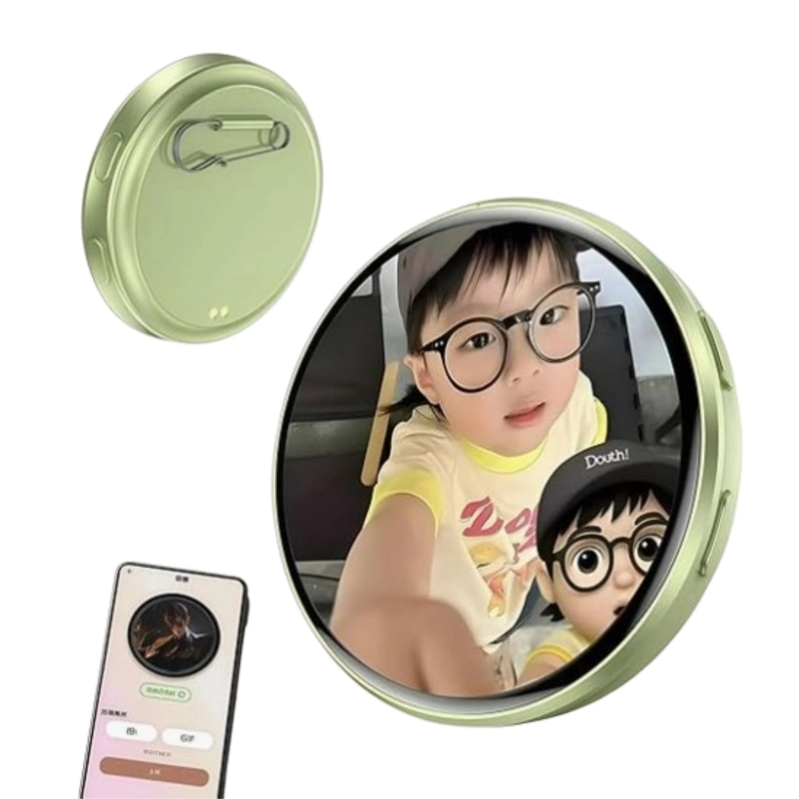 2026 New Digital Badge Pin, Photo Video GIF Display Screen Pins Pixel ...