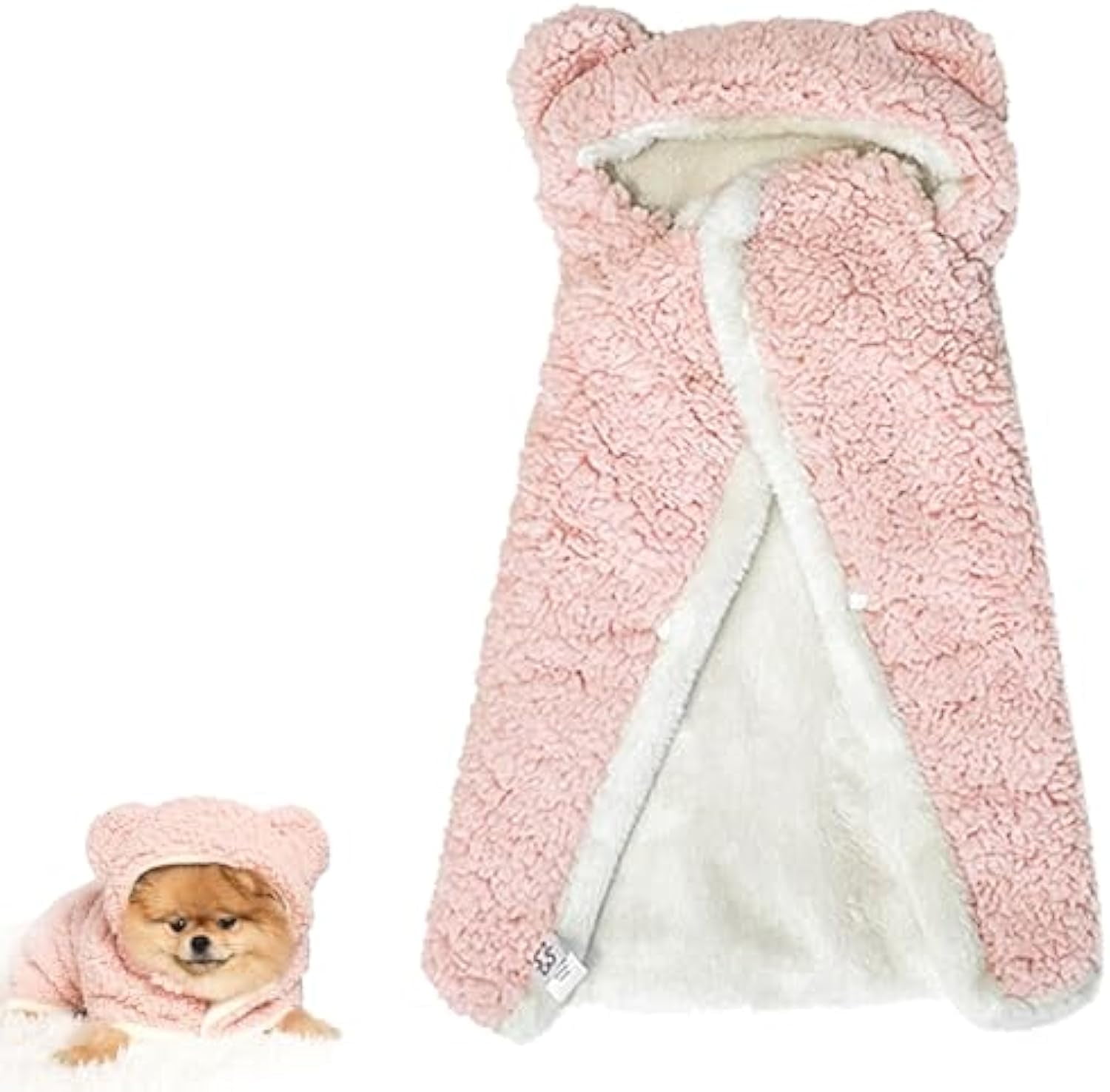 2026 New Dog Cape Blanket, Pet Cape Blanket with Snap Buttons, Dog Capes Blankets for Small Dogs ...