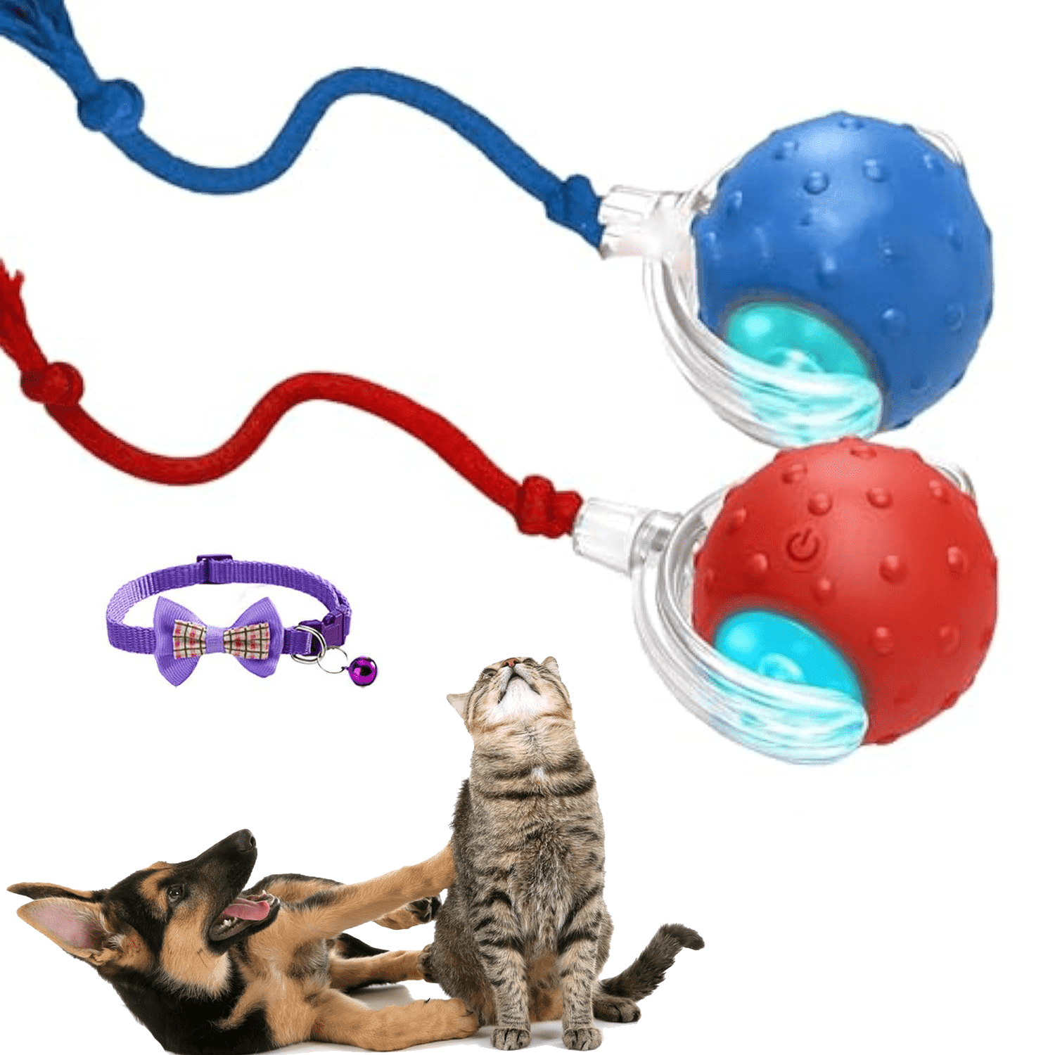 2026 New Dog Toy, Interactive Fast Moving Toys Balls with Birdsong, 360 ...