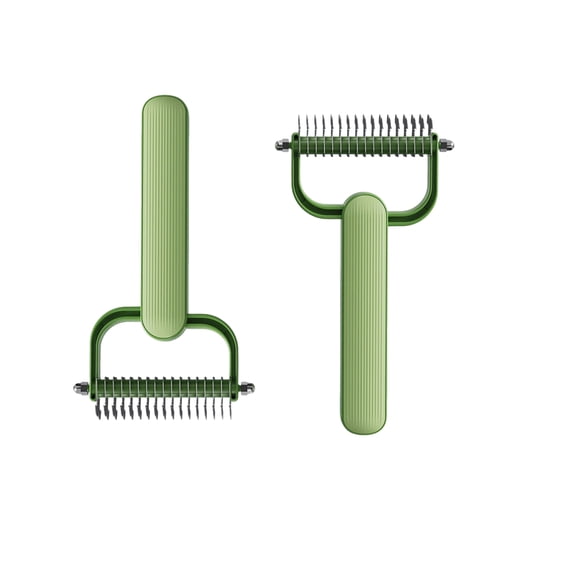 2026 New Double-Sided Pet Dematting Comb,2 Pack Removes Tangles Knots ...