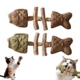 2026 New Durable Wooden Fishbone Cat Chew Toy, Natural Silvervine ...