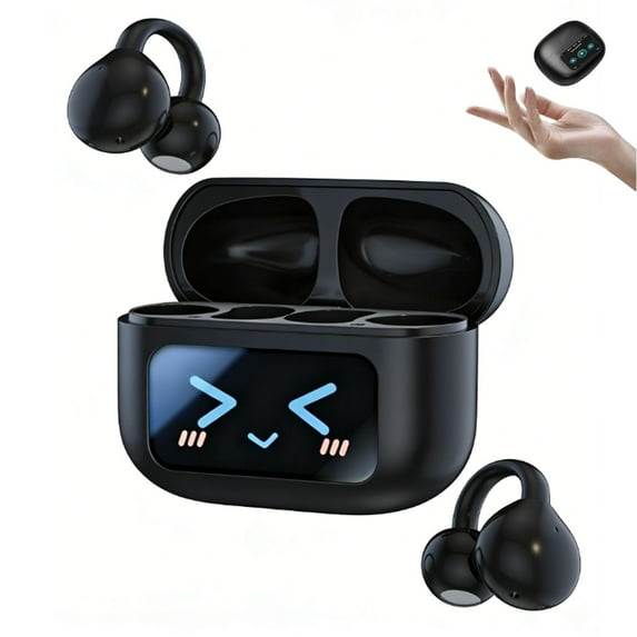2026 New Ear Clip Bluetooth Headphones with Touch Screen, Clip On Ear ...