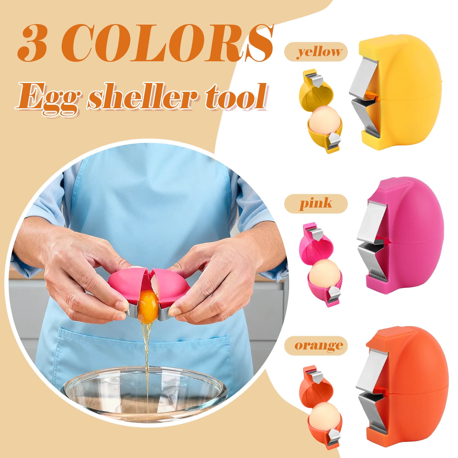 2026 New Egg Shell Opener, Stainless Steel Egg Cracker Tool ...