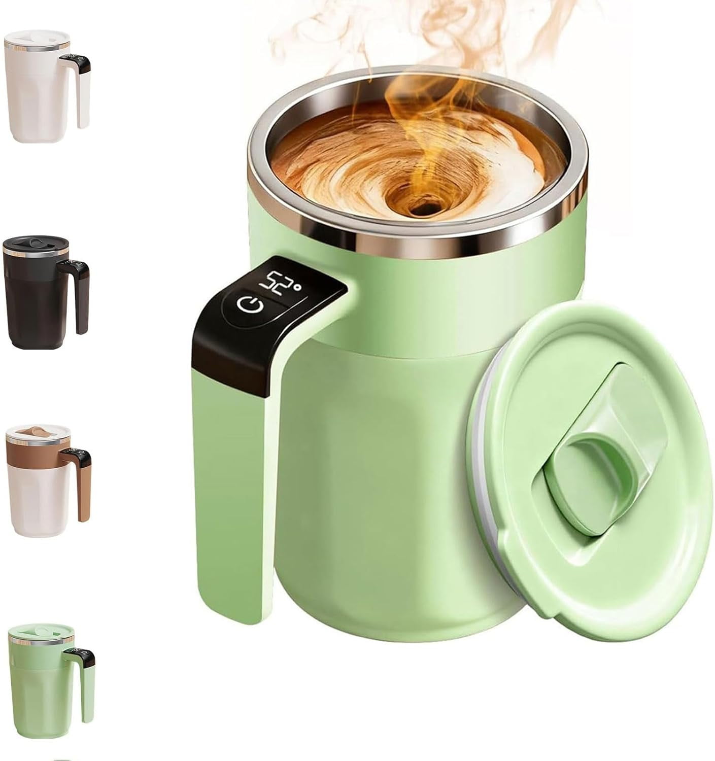 2026 New Electric Coffee Mug with a Built-in LCD Thermometer ...