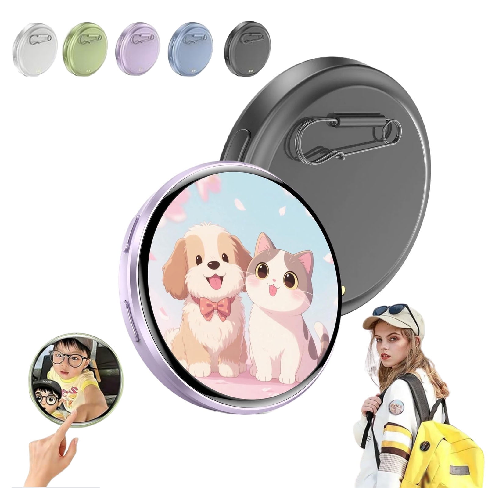 2026 New Electronic Badge Digital Display Pin, Digital Pixel Badges ...