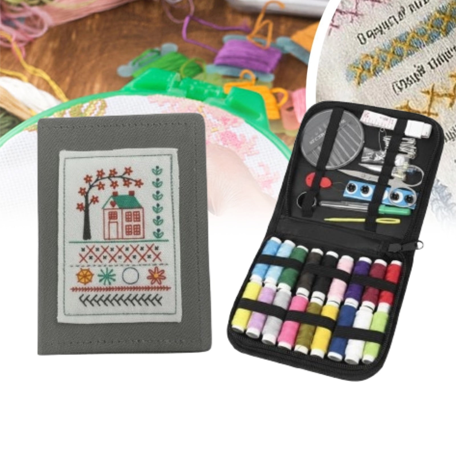 2026 New Embroidery Book Kit, All-Scenario Portable Hand Embroidery ...