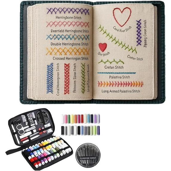 2026 New Embroidery Stitch Book Kit - 30 Hand Embroidery Stitches, DIY ...