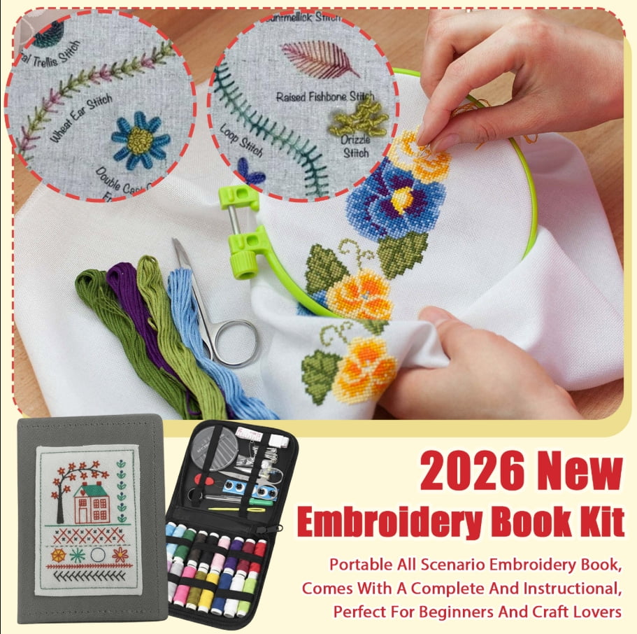 2026 New Embroidery Stitch Book Kit All-In 2026 New Embroidery Stitch ...