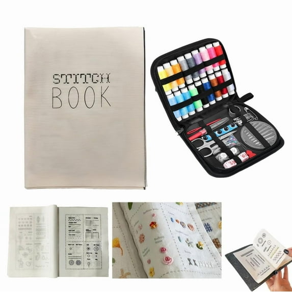 2026 New Embroidery Stitch Book Kit - Portable All Scenario All-in-One ...