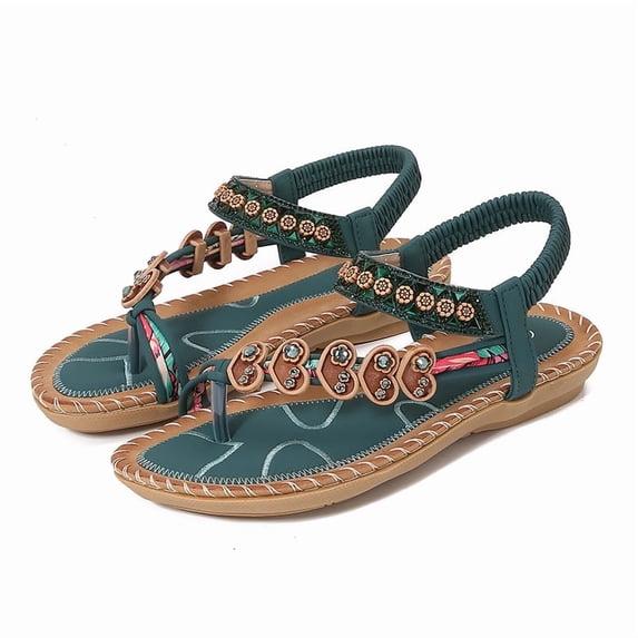 2026 New European and American Style Women's Boho Rhinestone & Beaded T ...