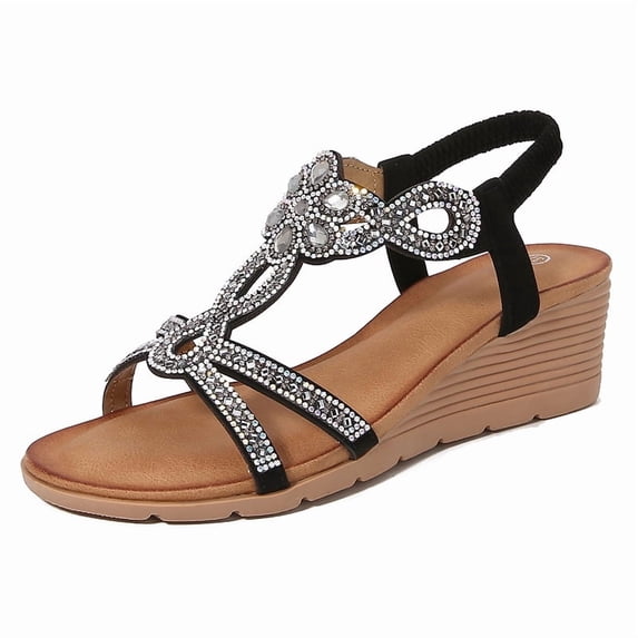 2026 New European and American Style Women's Brown Rhinestone ...
