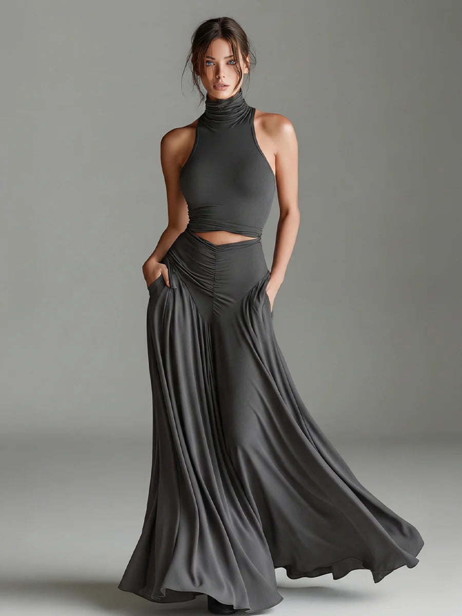 2026 New European and American Style Women's 2-Piece Turtleneck Outfit ...