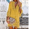 2026 New European and American Style Women's Boho Cold Shoulder Tassel ...