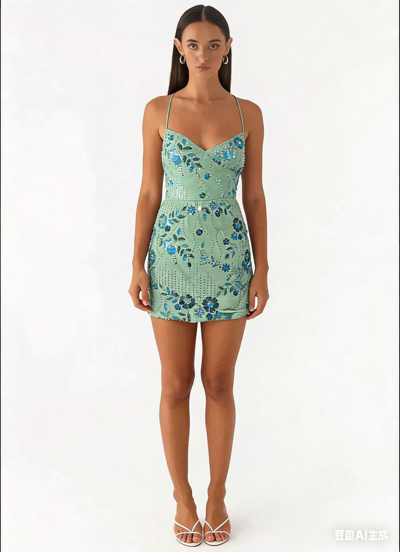 2026 New European and American Style Women's Hot Pink Floral Beaded ...