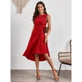 2026 New European and American Style Women's Red Sleeveless Twist-Front ...