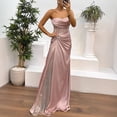 2026 New European and American Style Women's Strapless Ruched Satin ...