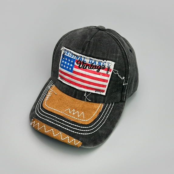 2026 New Fashion American Flag Embroidered Letters Vintage Baseball Cap ...