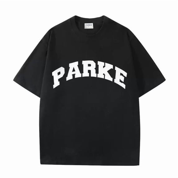 2026 New Fashion Women's Navy Blue Oversized PARKE Letter T-Shirt ...