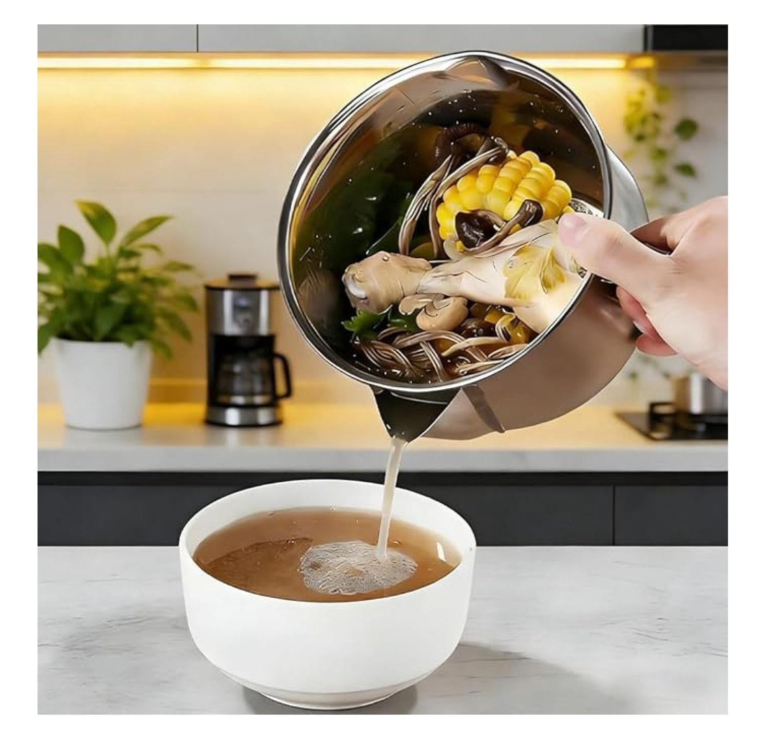 2026 New Fat Separator with Dual Spout Design, Fat Separator for ...