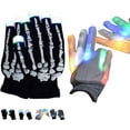 2026 New Finger Gloving Light Gloves, 7 Colors LED Rave Glove for Adult ...