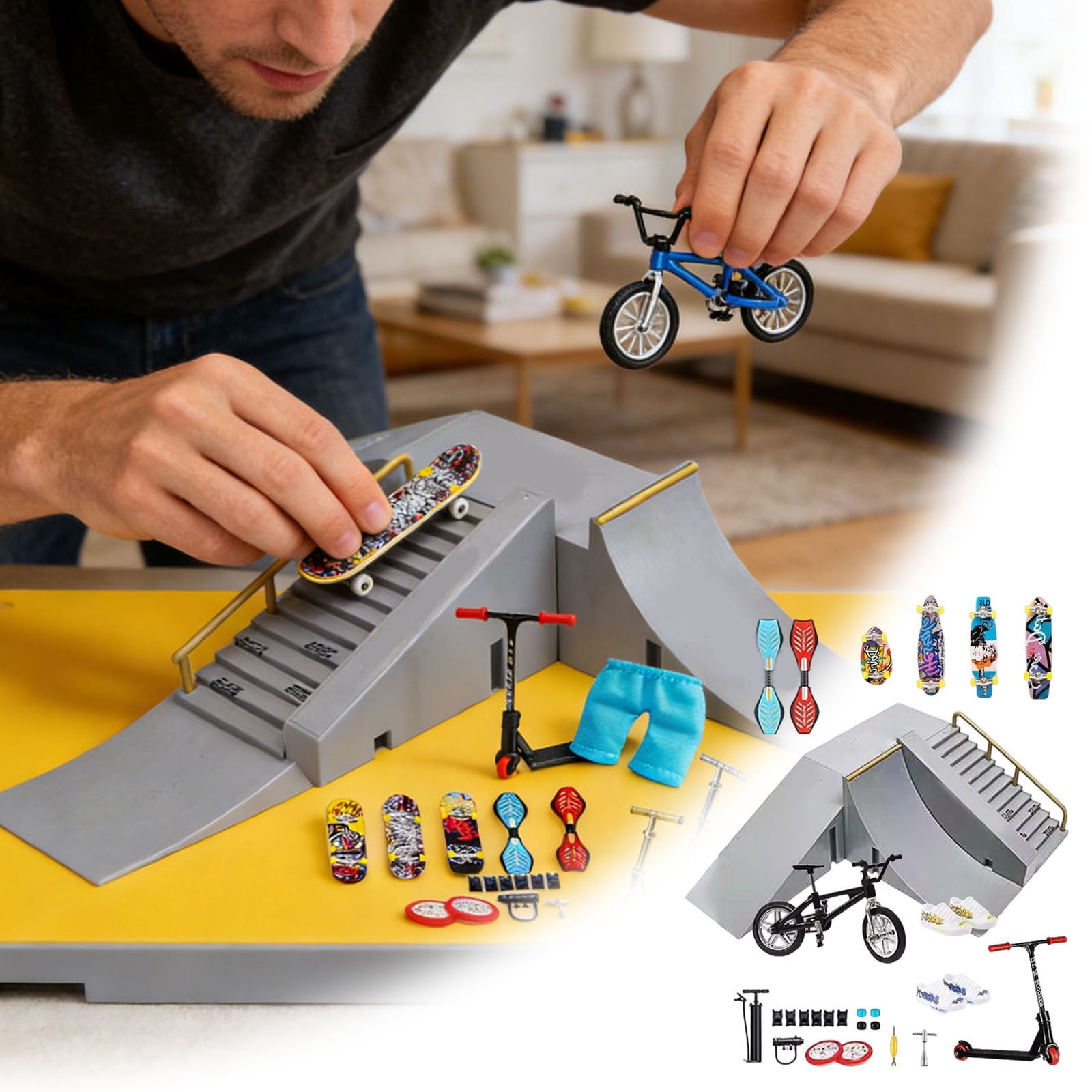2026 New Finger Skateboard Kits, Skateboard Finger Toys With Finger ...