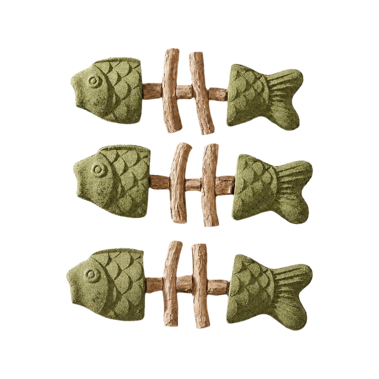 2026 New Fish Bone Cat Chew Toy 3PCS, Natural Catnip Silvervine Cat ...