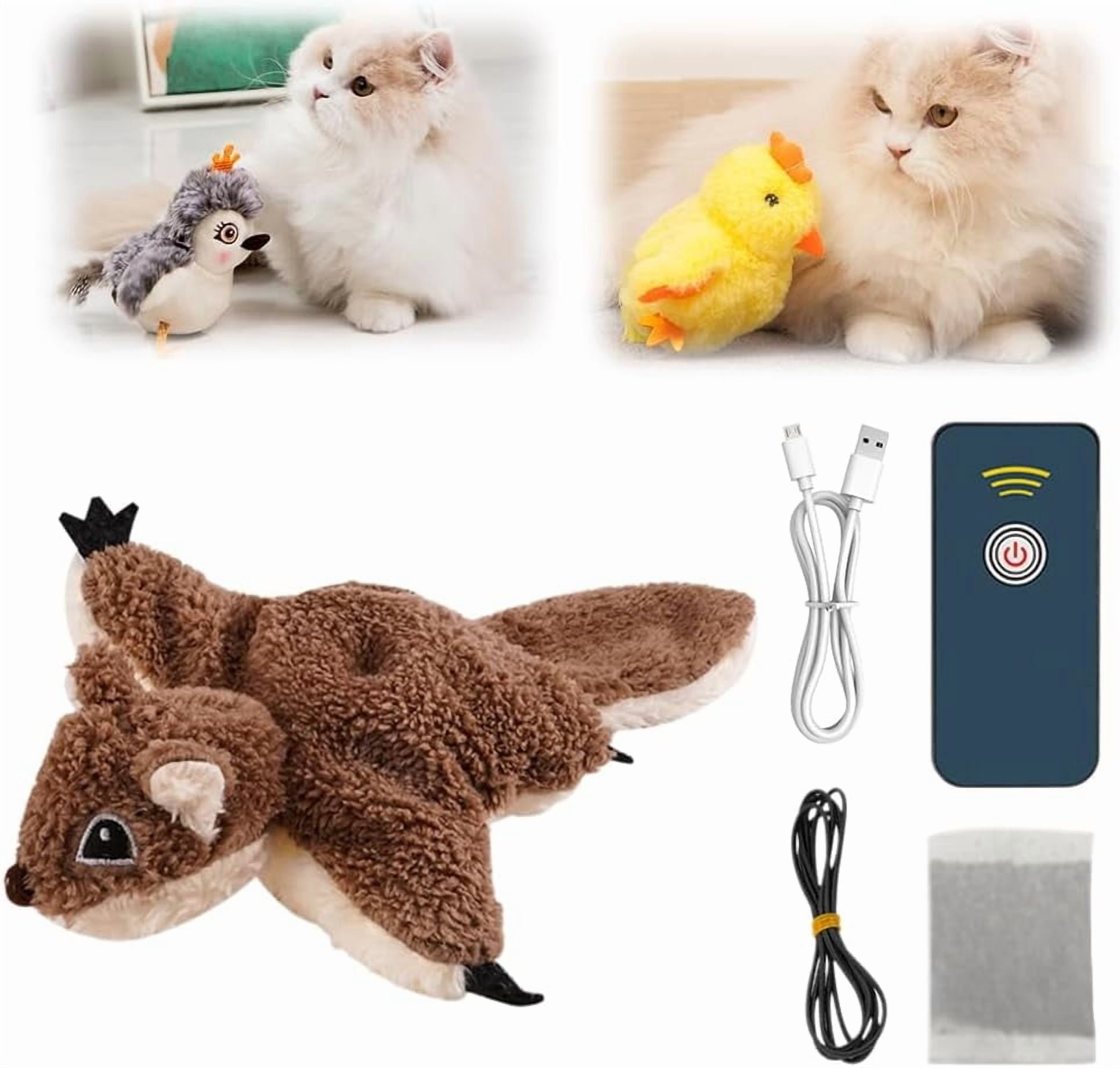 2026 New Flapping Bird Cat Toy, 3 Modes Flapping Chase Cats Toy ...