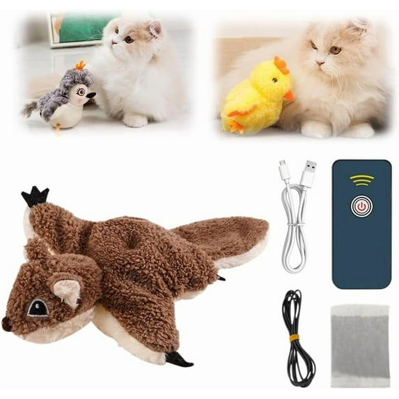 2026 New Flapping Bird Cat Toy, 3 Modes Flapping Chase Cats Toy ...