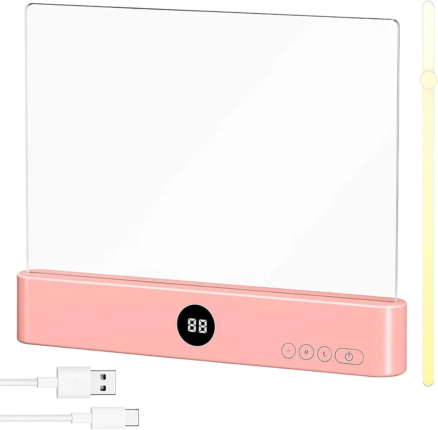 2026 New Flat Book Light for Reading in Bed, Rechargeable Book Page ...