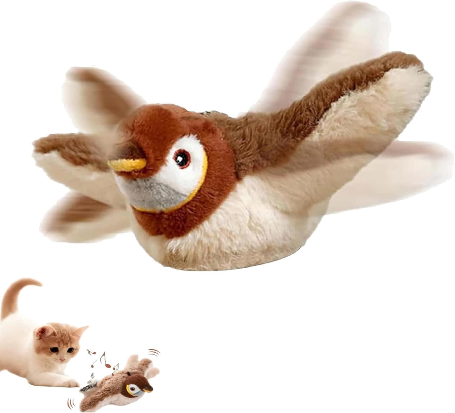 2026 New Flying Bird Cat Toys For Indoor, Flappy Fella Cat Toy ...