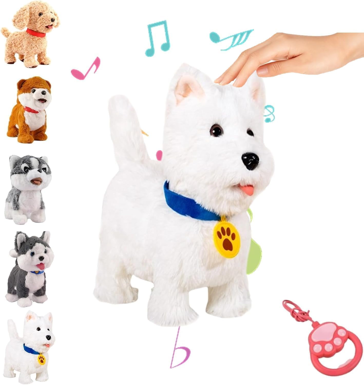 2026 New Froplay Plush Dog, Interactive Robot Dog with Remote Control ...