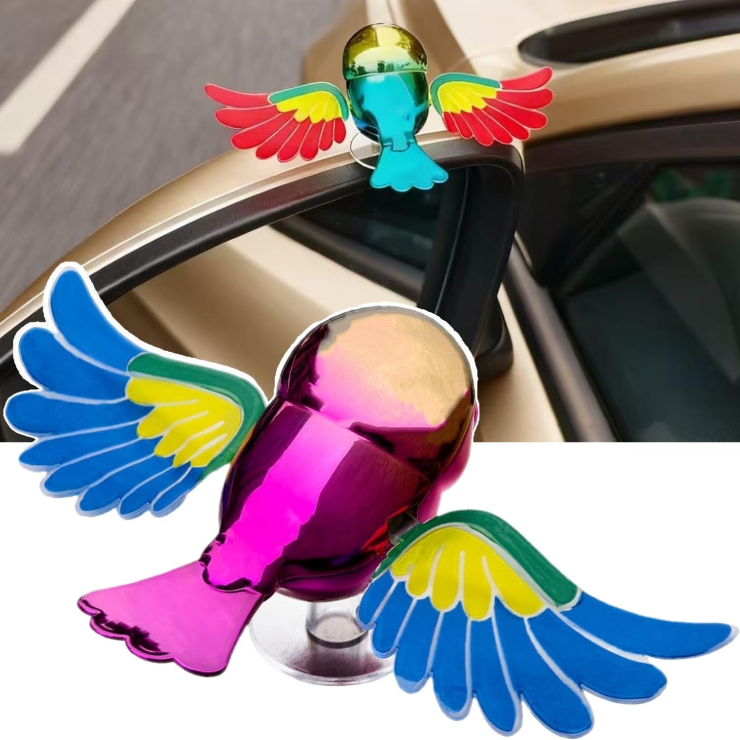 2026 New Fun Flaps Wings Flying Companion Birds Car Sticker Decor for ...