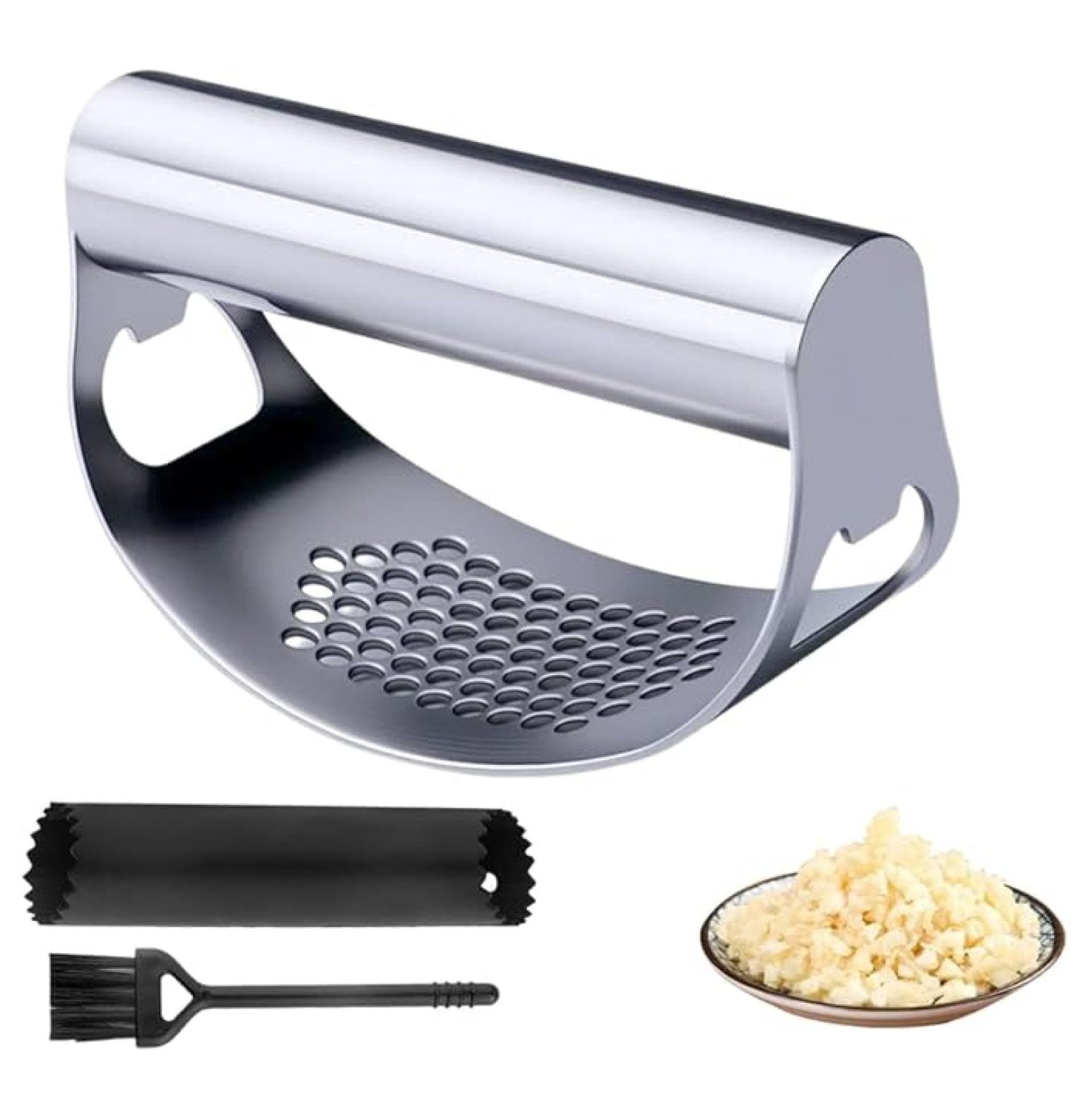 2026 New Garlic Press Rocker, Upgrade Garlic Press Stainless Steel ...