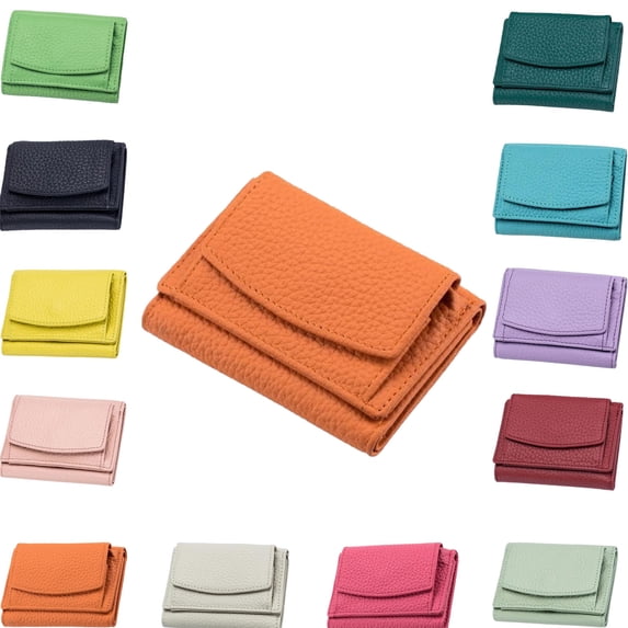 2026 New Genuine Leather Rfid Blocking Card Holder Organizer Pocket ...