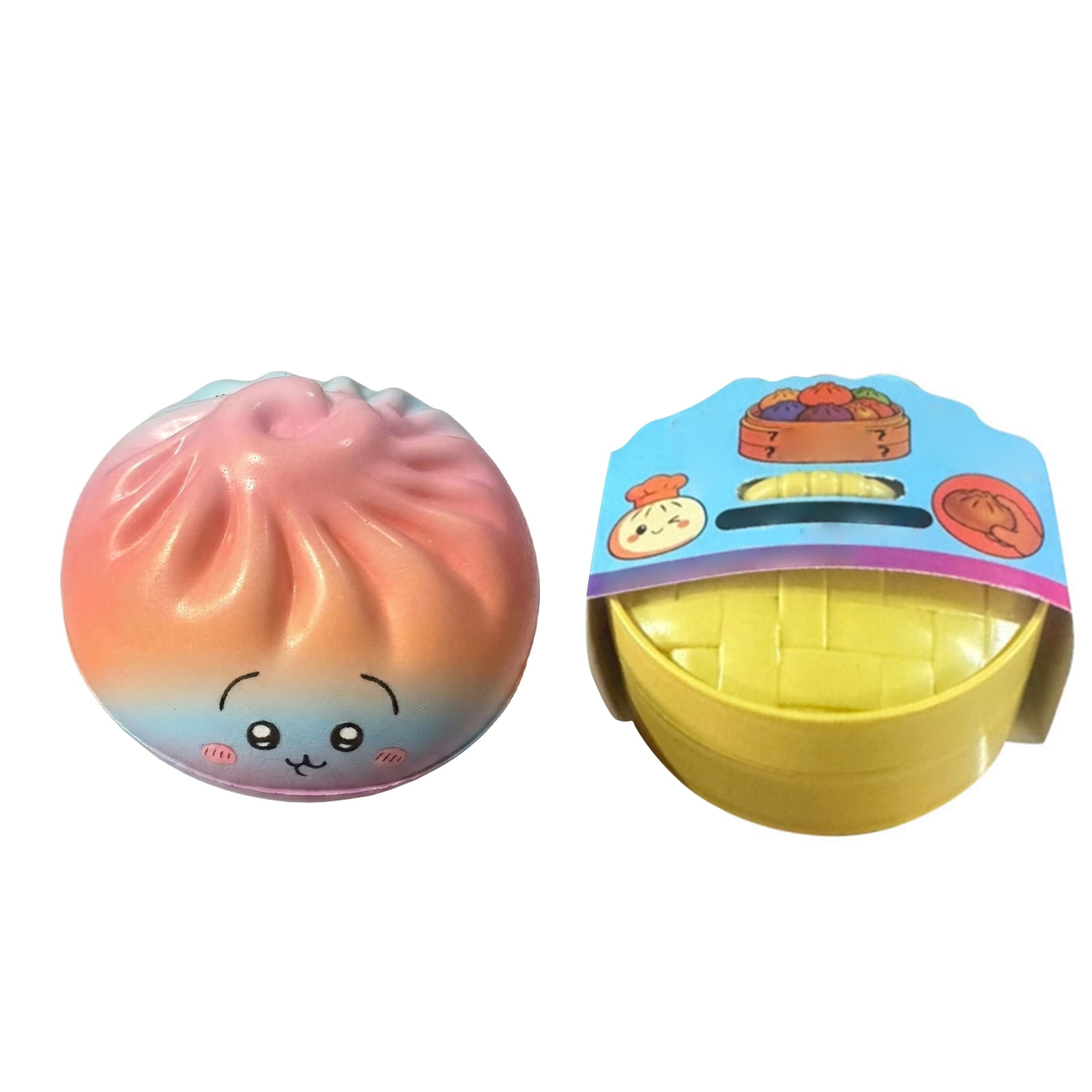 2026 New Glitter Dumpling Squishies Lovely Stretchy Balls with Steamer ...