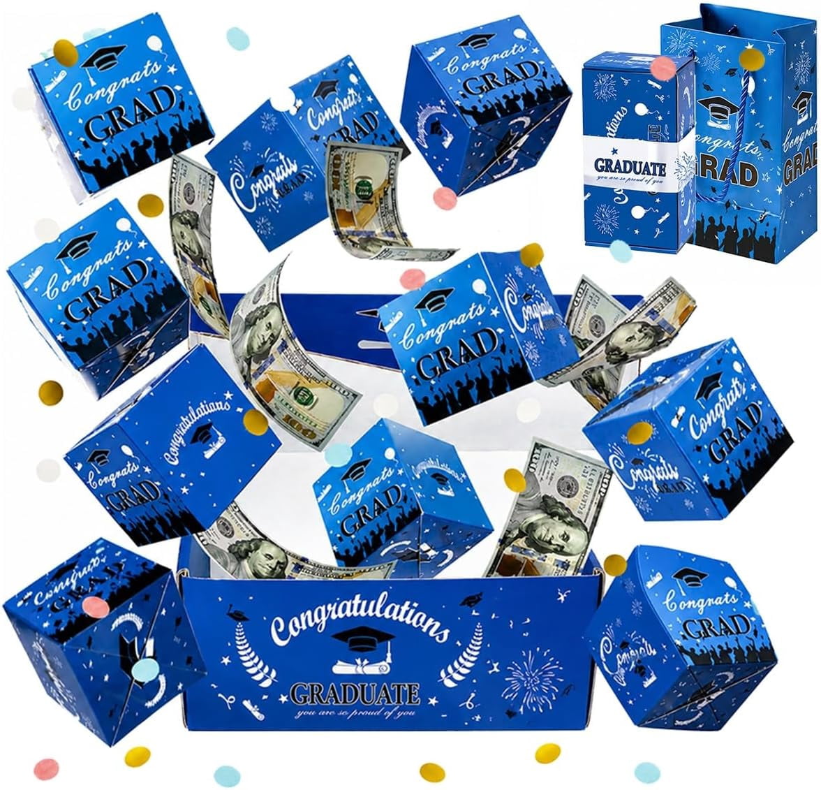 2026 New Graduation Surprise Explosion Gift Box,Pop up Cash Money ...