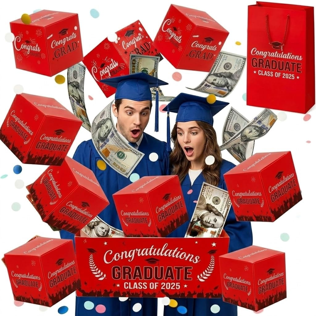 2026 New Graduation Surprise Pop-Up Gift Box, Bouncy Envelope Card ...