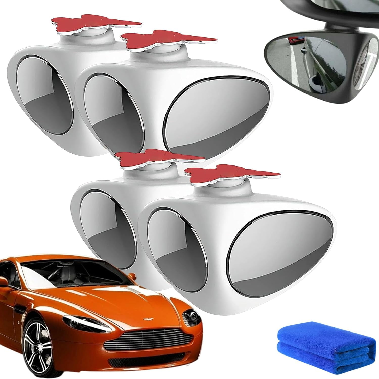 2026 New HD Car Blind Spot Elimination Mirror - 360° Rotatable, Rain ...