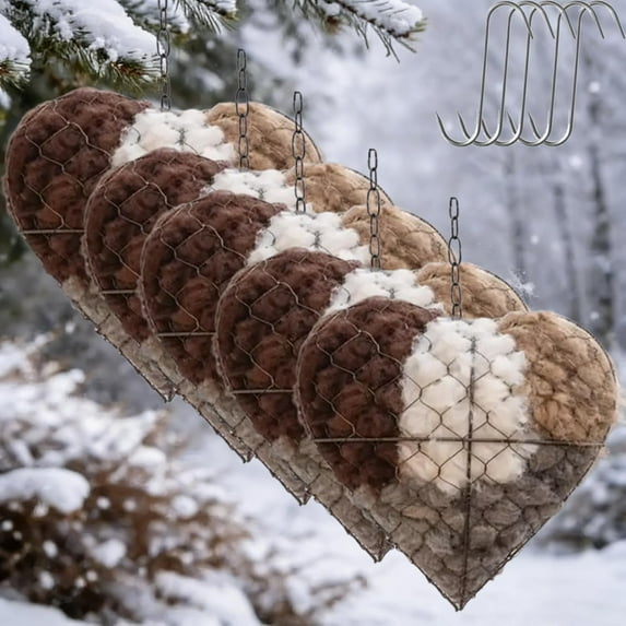 2026 New Handmade Alpaca Fiber Bird Nesting Heart, Bird Nesting ...