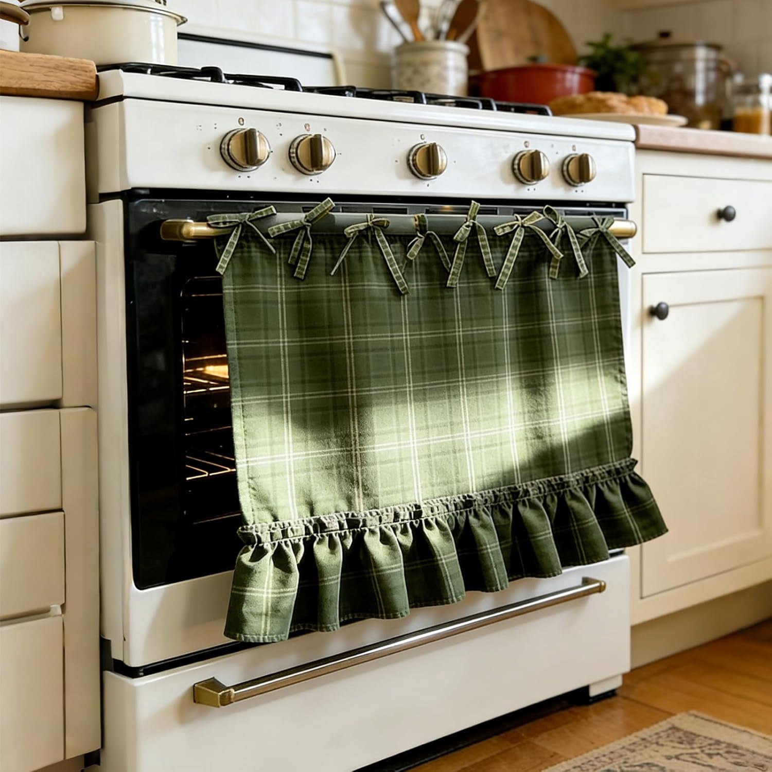 2026 New Handmade Oven Skirts, Farmhouse Meadow Oven Skirt, Kitchen ...