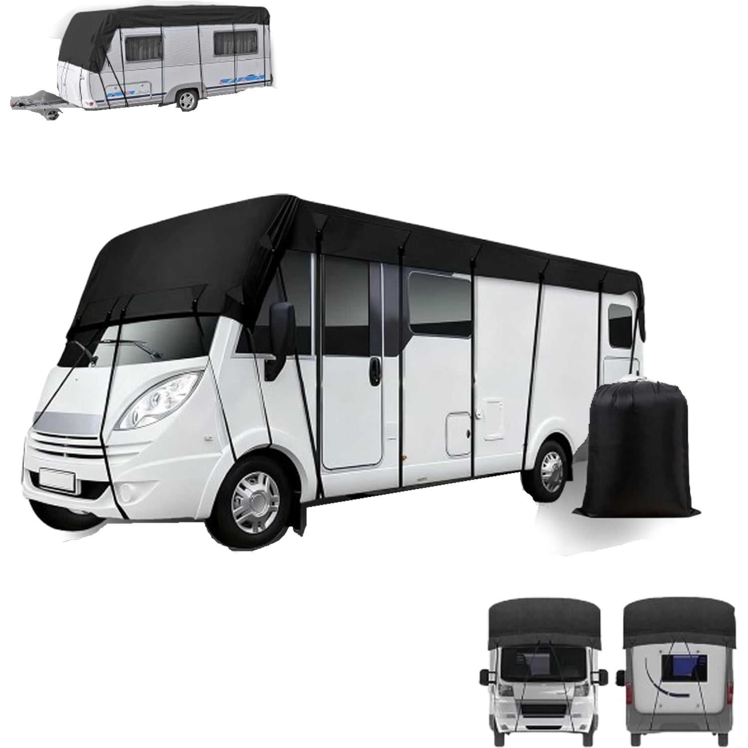 2026 New Heavy-Duty Waterproof UV-Resistant RV Roof Cover - Fits 18 ...