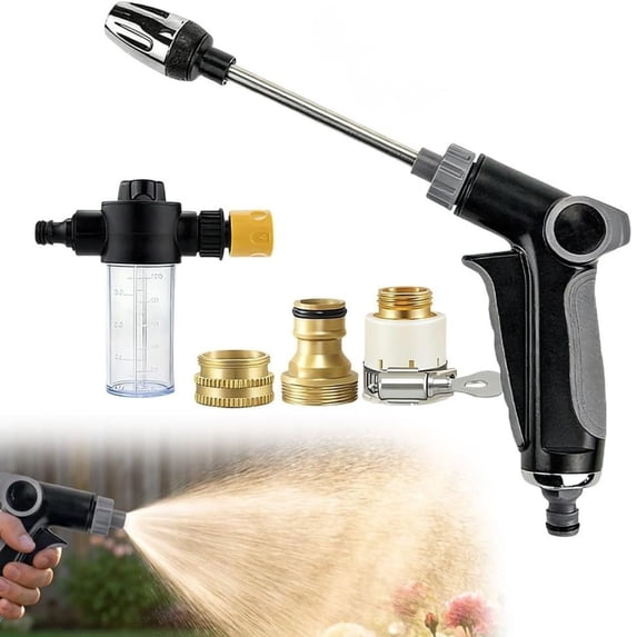 2026 New High Pressure Hose Nozzle Pressure Washer With 3 Spray Modes ...