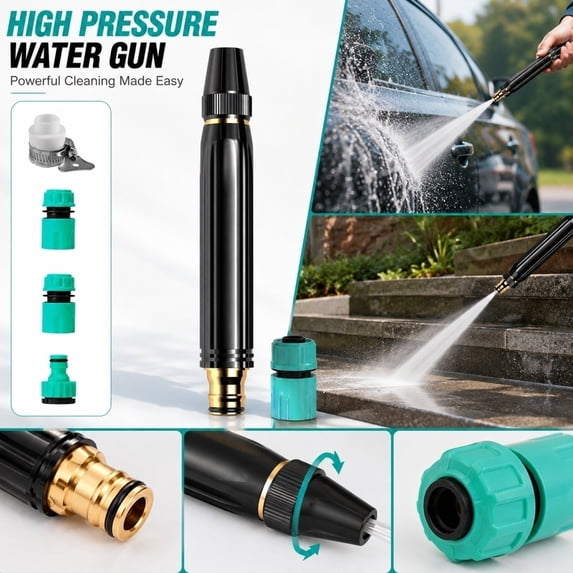 2026 New High Pressure Water Gun & High Pressure Hose Nozzle, 6.3 in x ...